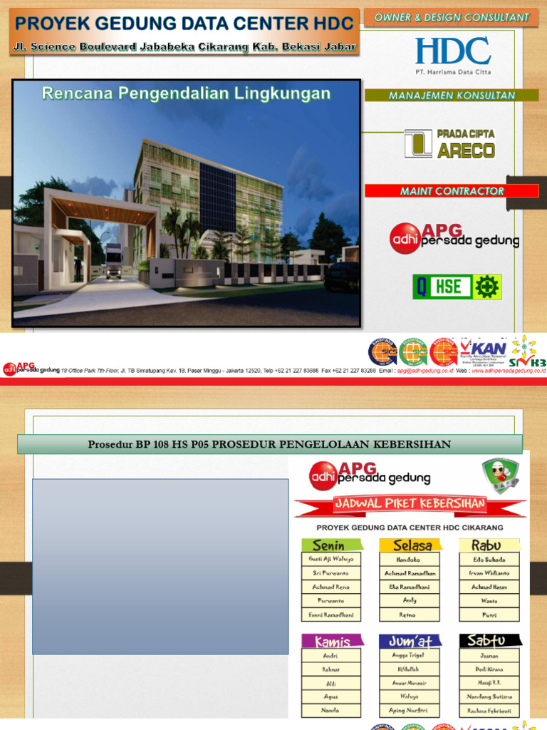 APG - Rencana Pengendalian Lingkungan Proyek HDC Cikarang | PDF