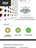 Ethio Coders | PDF | Mentorship | Literacy