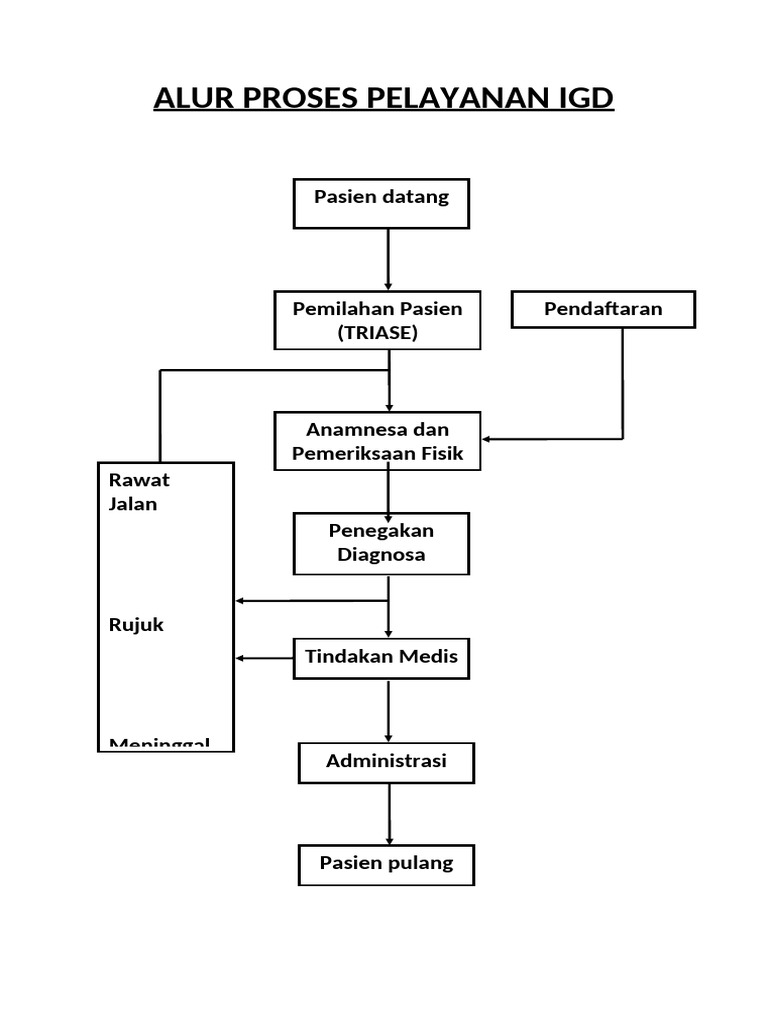 Alur Proses Pelayanan Igd 1 | PDF | Pengembangan Diri | Sains & Matematika