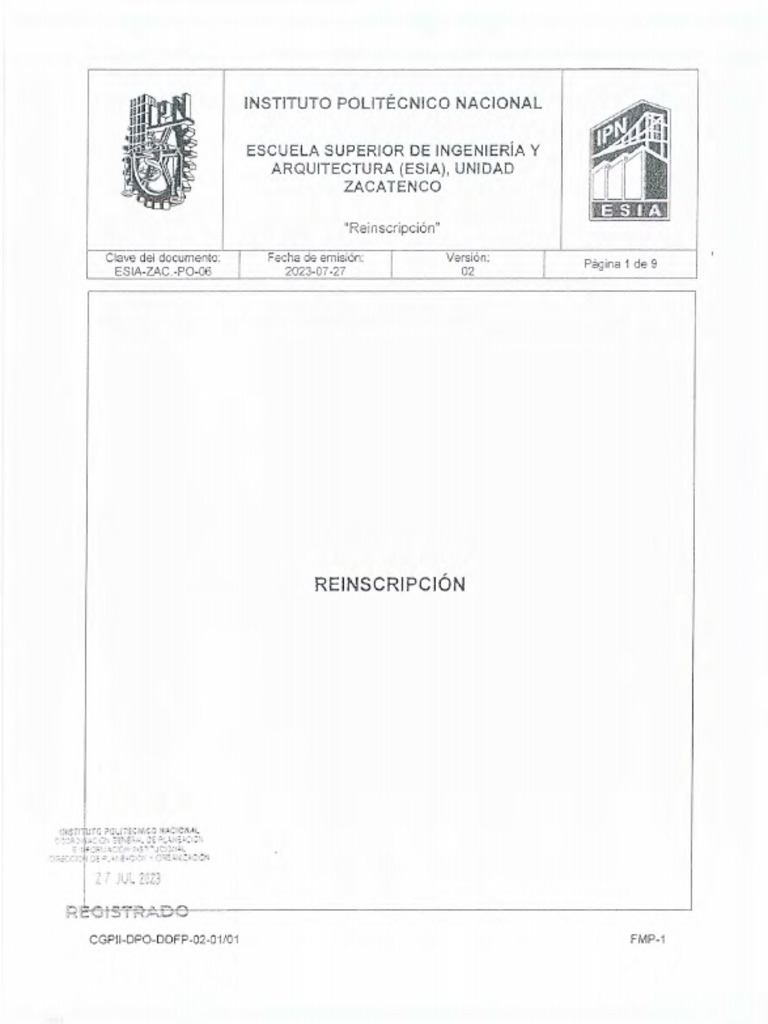 Gemap Reinscrip | PDF