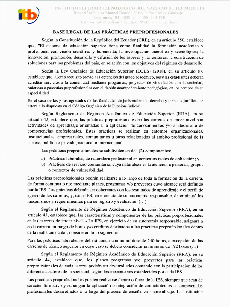 14 Base Legal de Las Practicas Laborales PDF Firmado | PDF