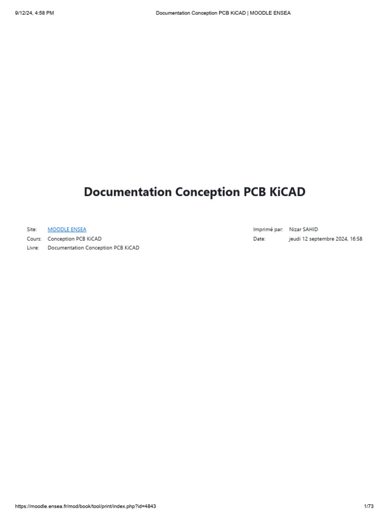 Tutoriel KiCAD pour Conception PCB | PDF | Circuit imprimé ...