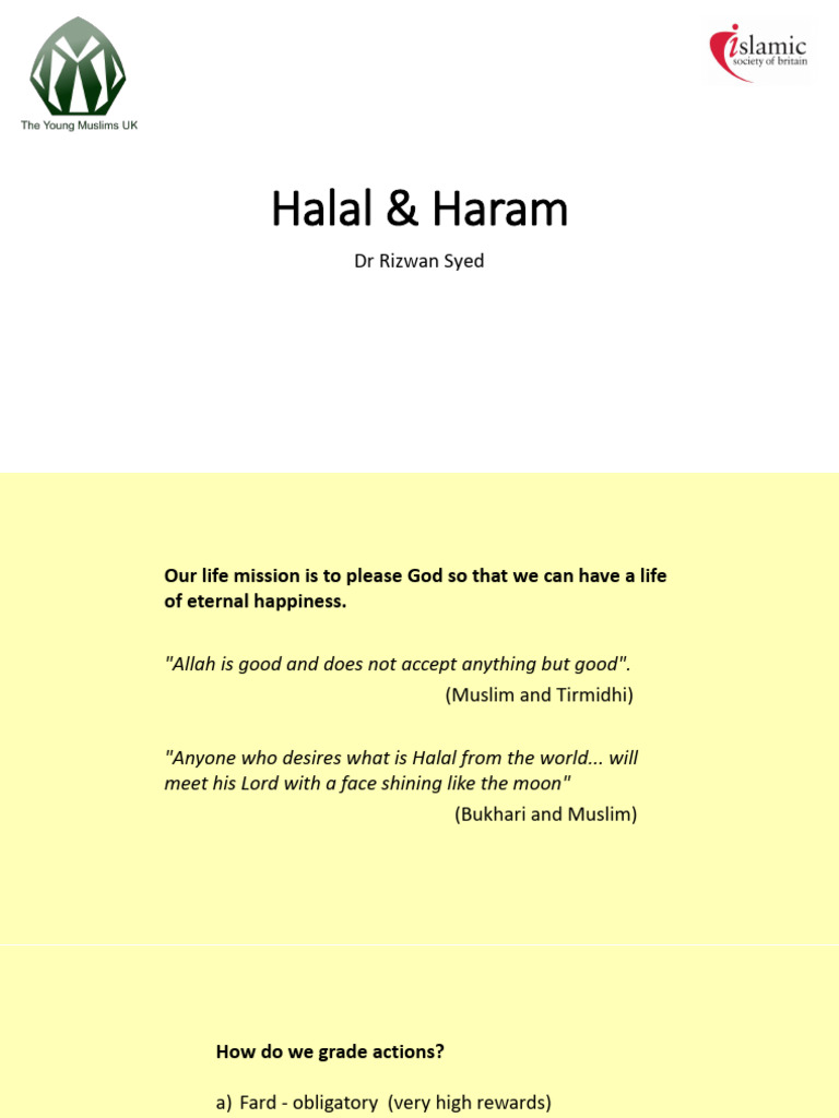 full-Halal-Haram3 | PDF | God In Islam | Hadith