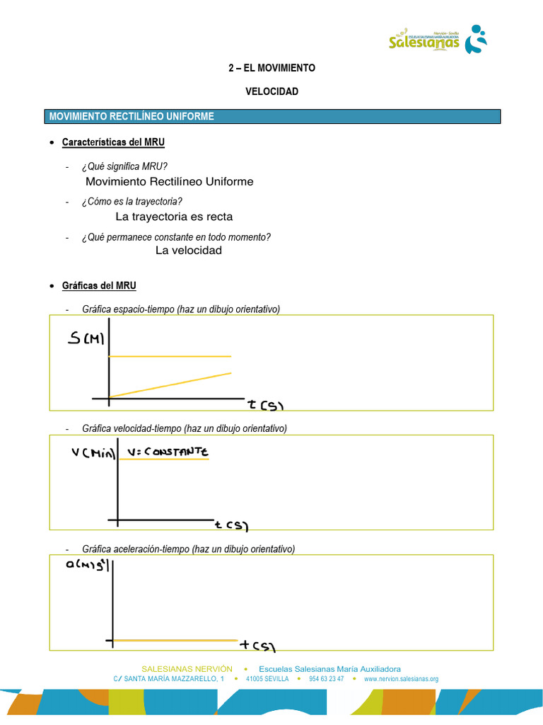 2 - Mru | PDF | Velocidad | Fenomeno fisico