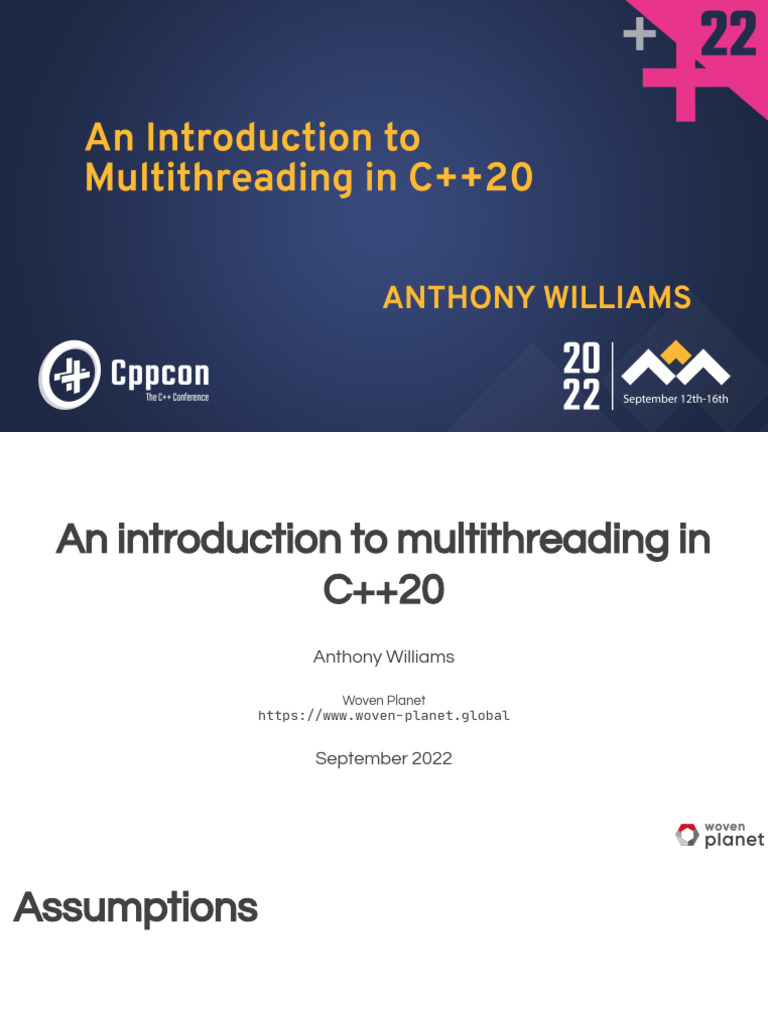 Introduction to Multithreading Cpp20-1 | PDF | Parallel Computing ... Introduction to Multithreading Cpp20-1 | PDF | Parallel Computing ...