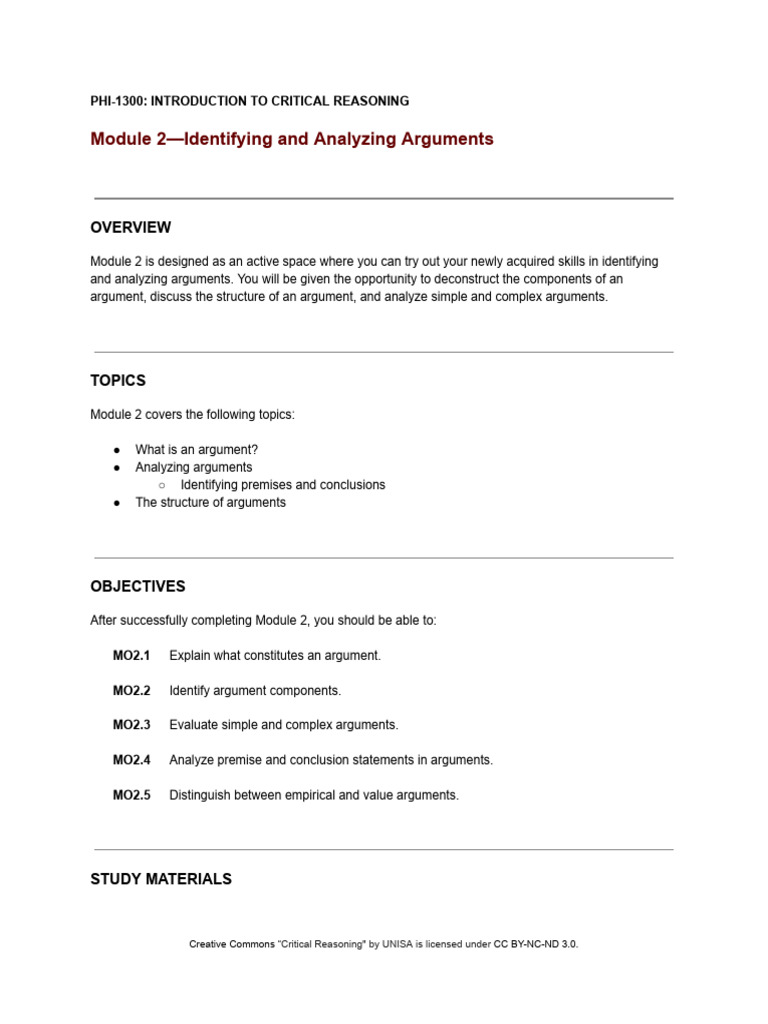 Analyzing Arguments in Critical Reasoning | PDF | Argument | Socrates
