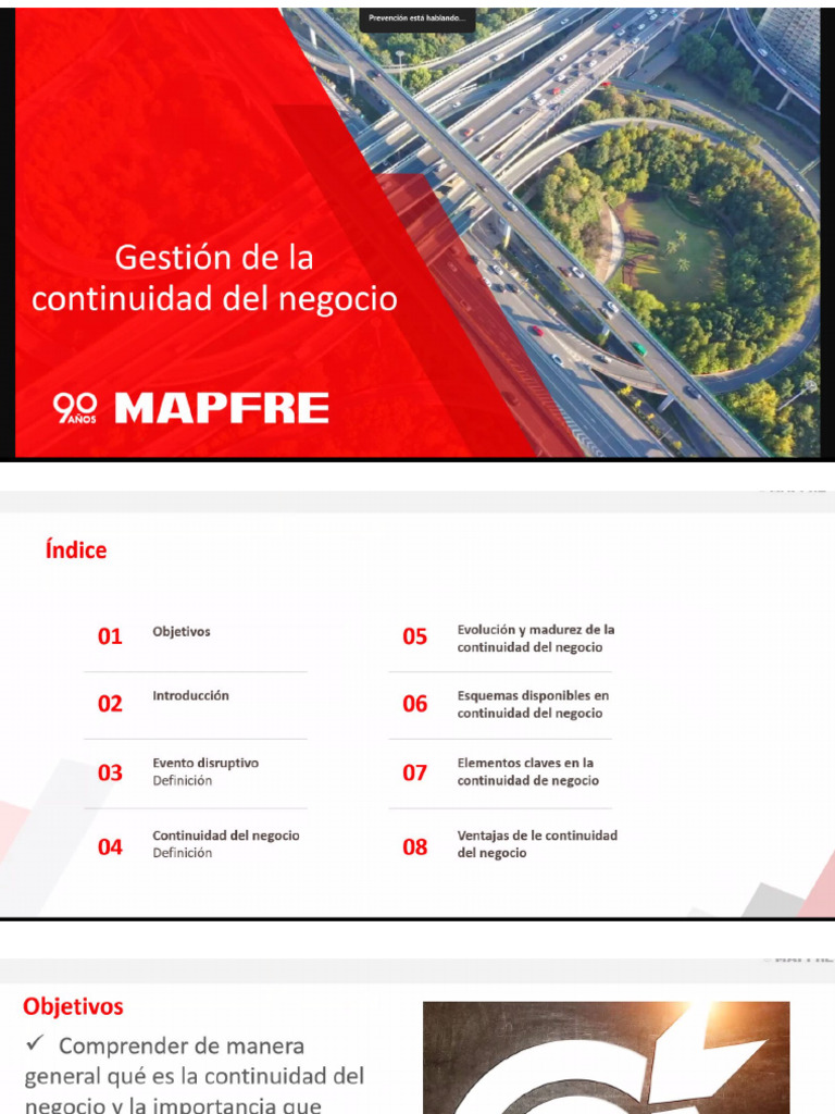 Continuidad de Negocio Mapfre (Taller) | PDF