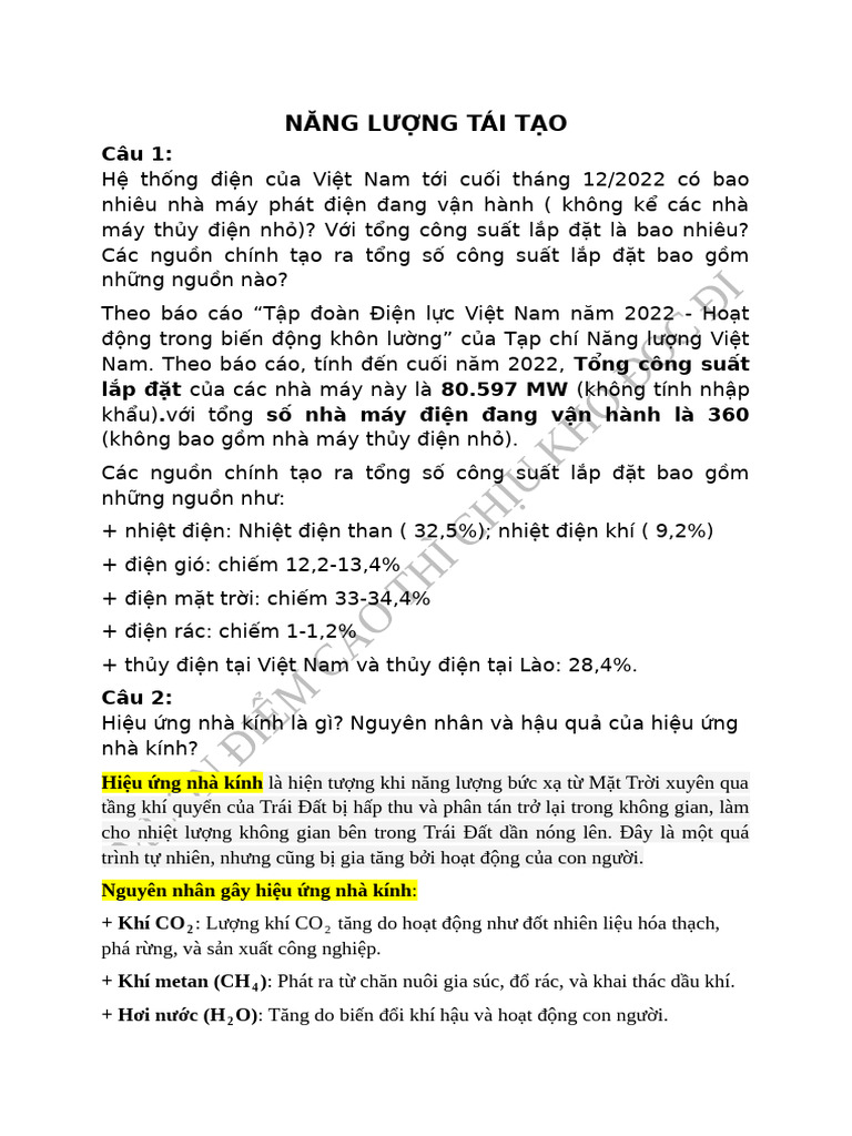 ND ÔN TẬP NLTT | PDF