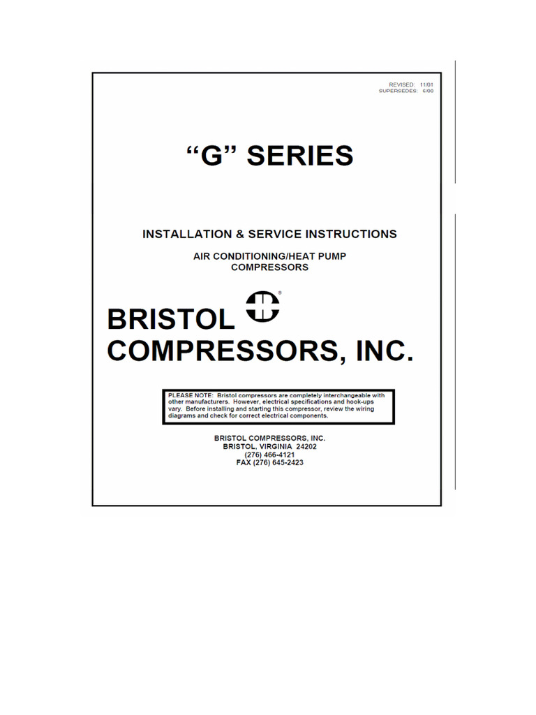 1bristol G Series Comps | PDF