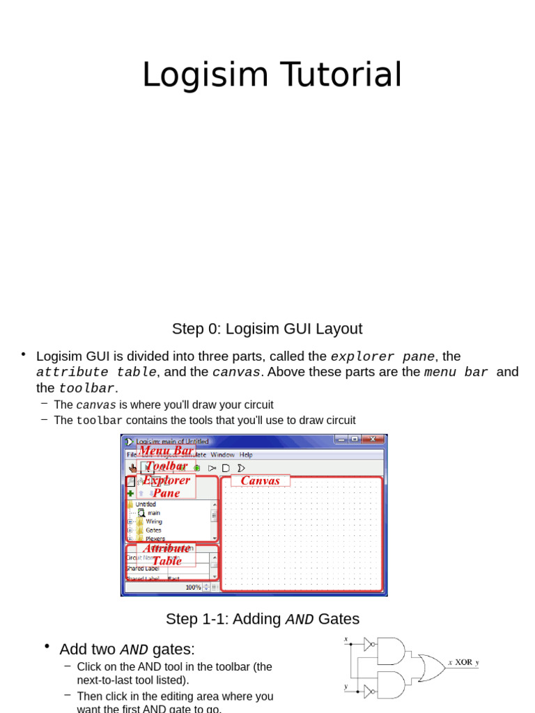 5 Logisim Guide | PDF | Computer Engineering | Software
