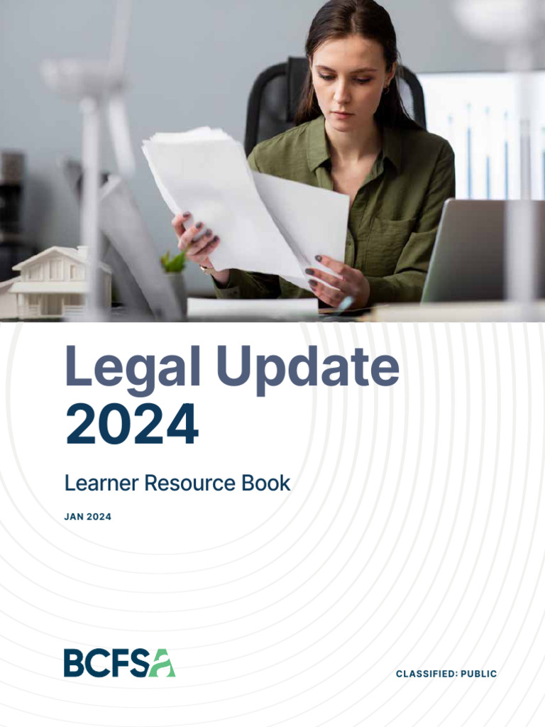 BCFSA Legal Update 2024 Learner Resource Book 2 | PDF | Landlord ...