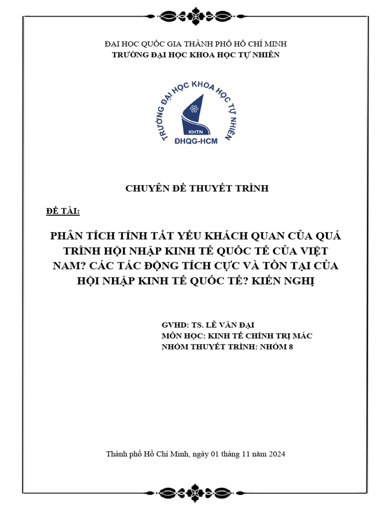 Tiểu Luận Chính Thức - KTCT | PDF
