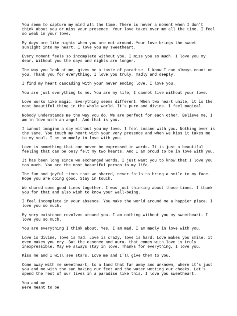 FORMAT LOVE | PDF | Love