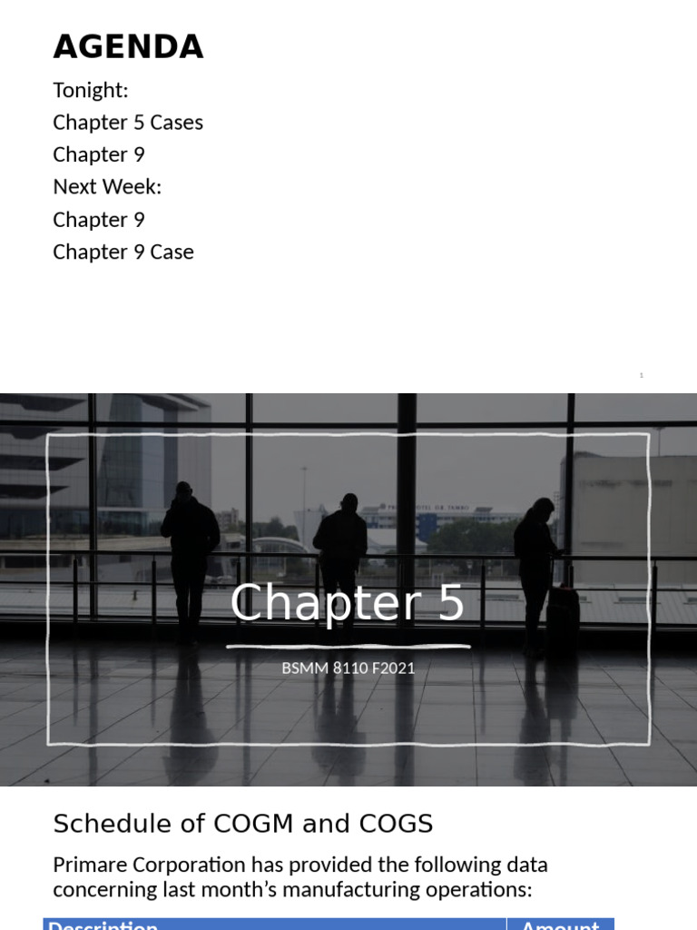 Case 5 Chapter 5 Solution | PDF | Cost Of Goods Sold | Inventory