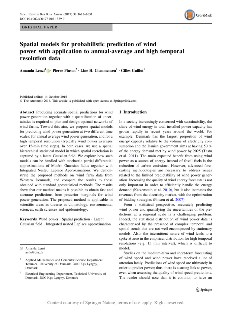 Spatial Models For Probabilistic Prediction of Win | PDF | Normal Distribution | Logistic Regression
