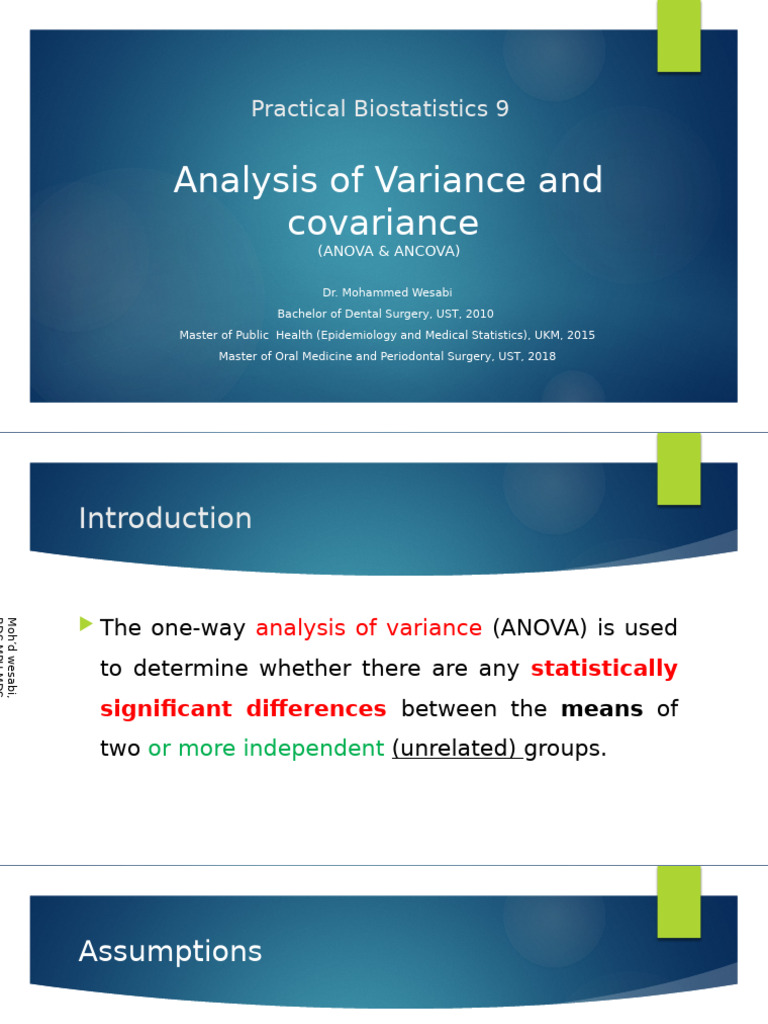 9th Practical Session SPSS, Biostatistics For Postgraduates 2024 | PDF ...