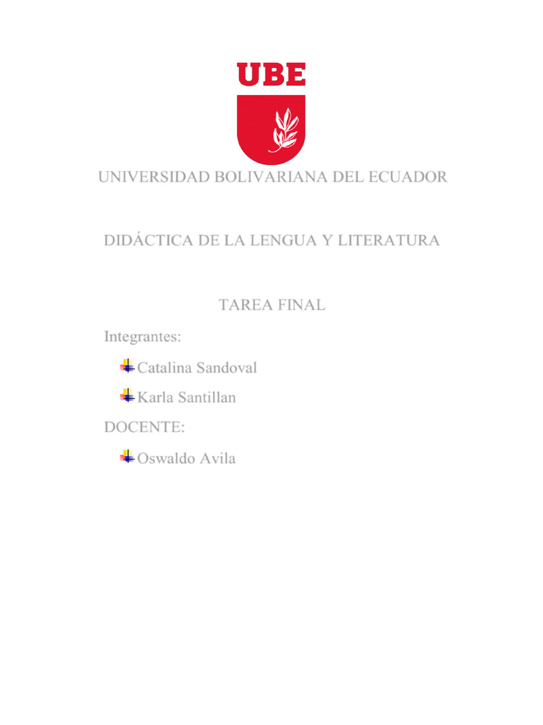 Tarea Final Lengua | PDF | Evaluación | Aprendizaje