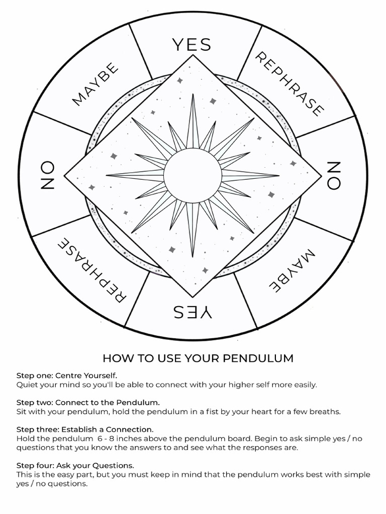 Pendulum Board Sun BW | PDF