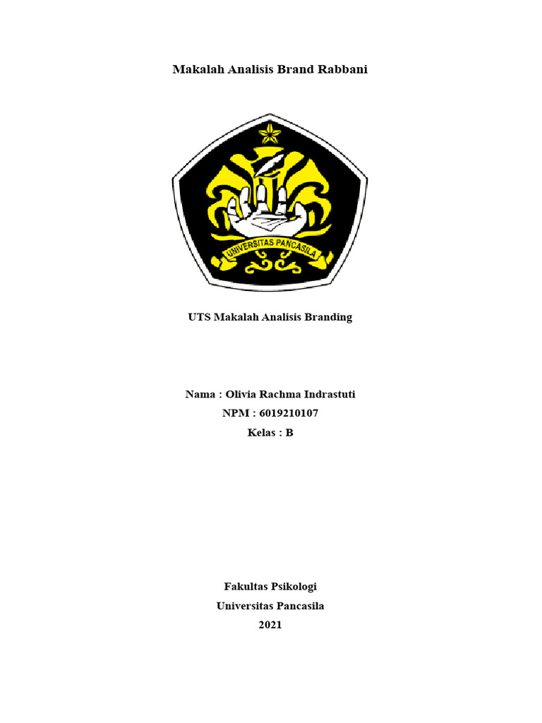 Analisis Brand Rabbani dan Strateginya | PDF