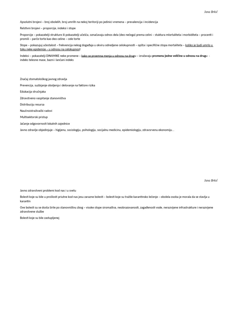 Javno Zdravlje | PDF