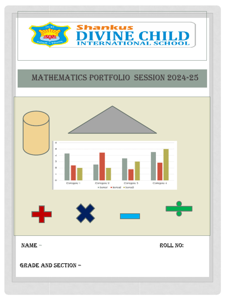 Mathematics Portfolio Session 2024-25: Name Roll No: Grade and Section | PDF