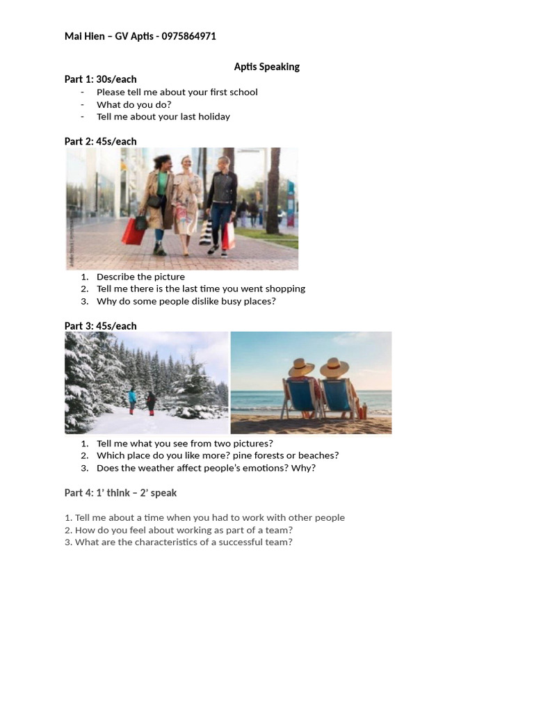 Ap Speaking - Teamwork | PDF