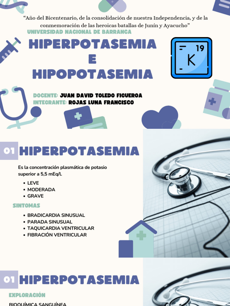 Hiperpotasemia e Hipopotasemia | PDF