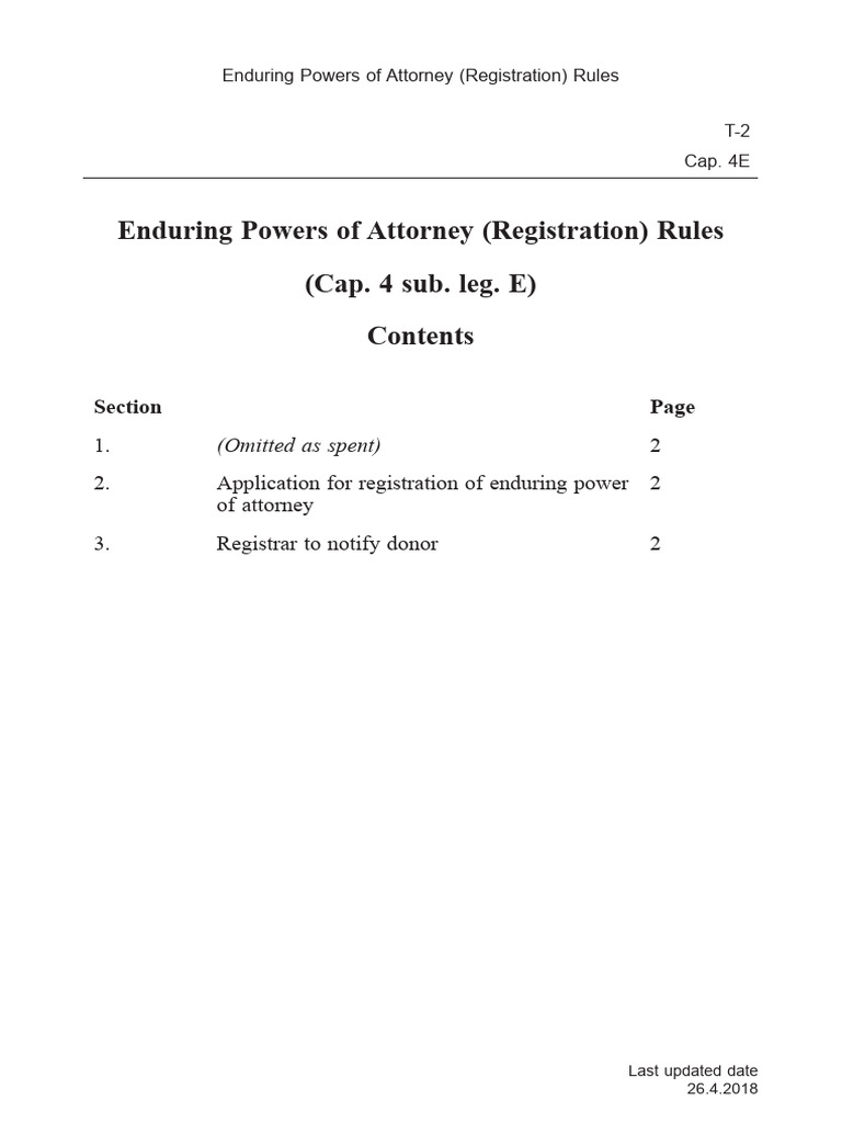 Cap 4E PoA Rules | PDF | Power Of Attorney | Domain Name Registrar