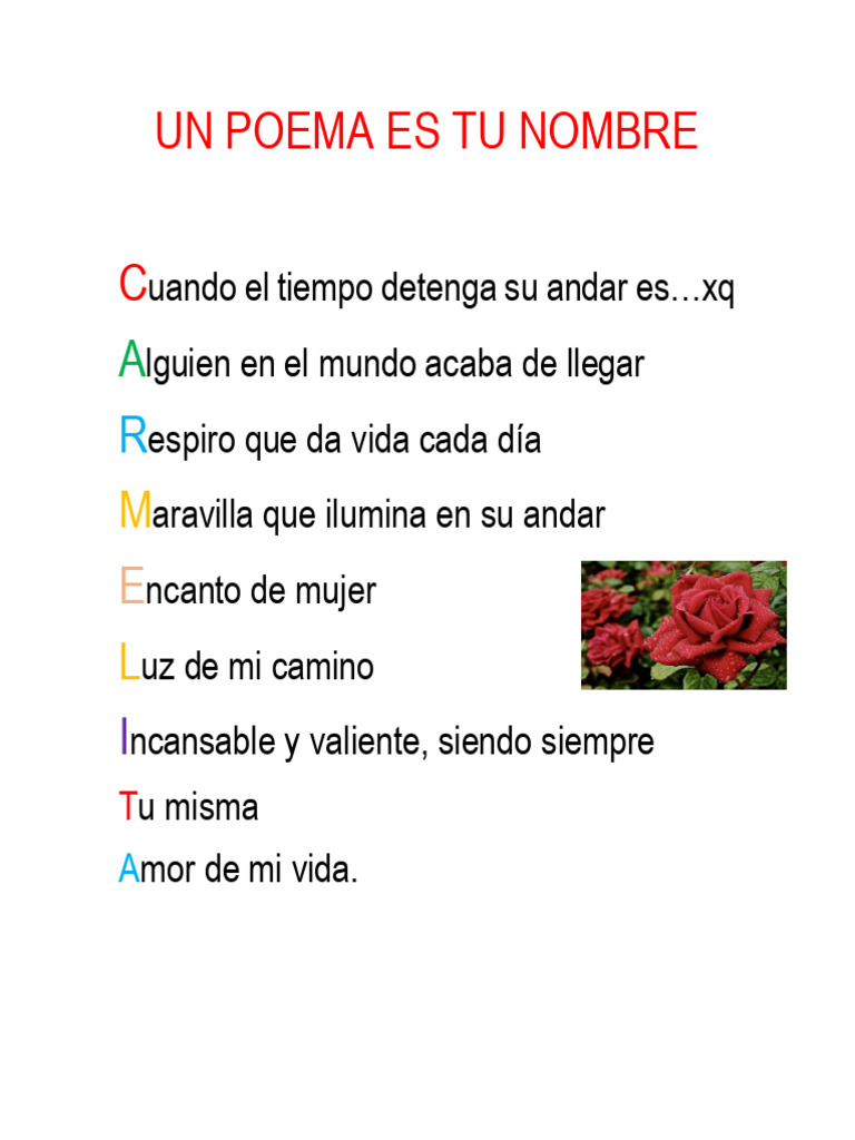Un Poema Es Tu Nombre | PDF | Poesía | Clásicos