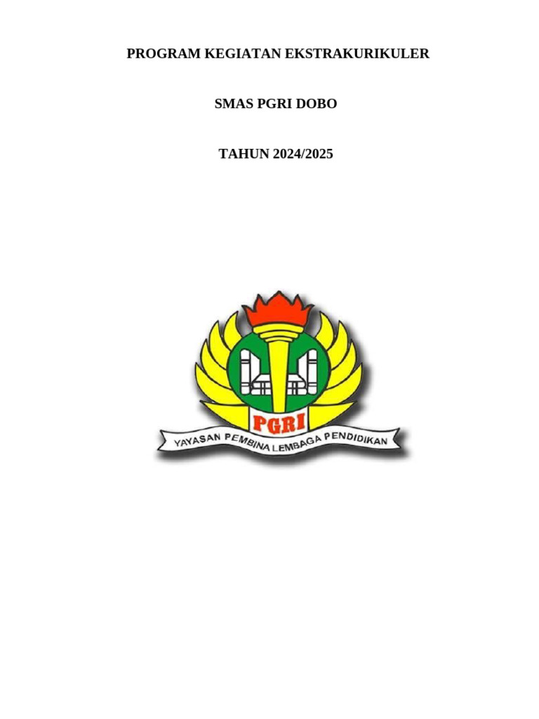 Laporan Eskul 2024 | PDF | Karier & Perkembangan | Ilmu Sosial