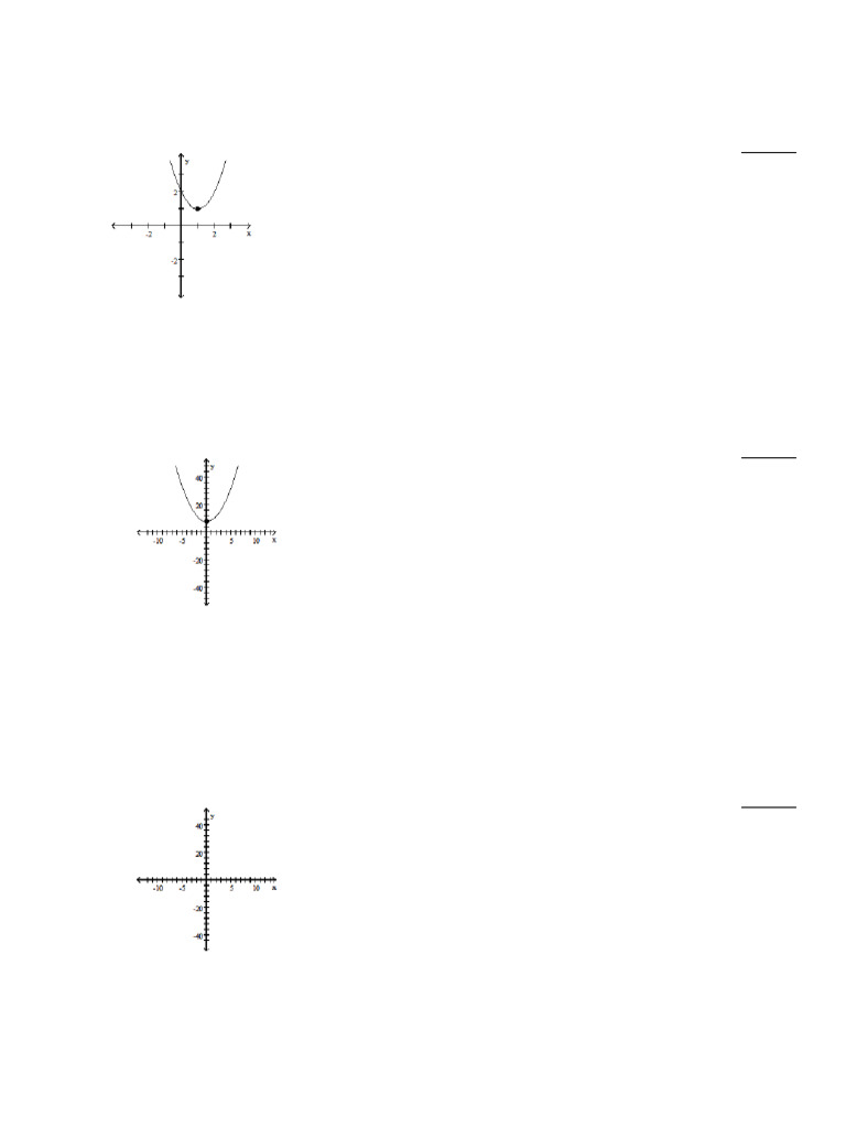Quadratic Functions & Inequalities Quiz | PDF | Vertex (Graph Theory ...
