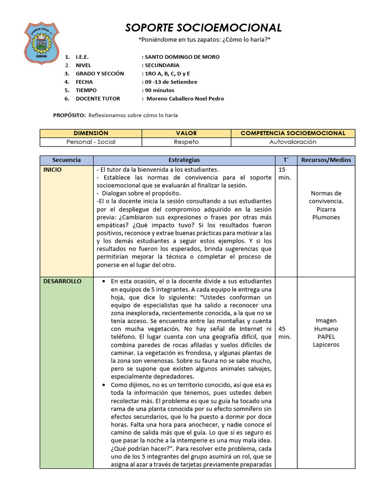 Sesion 21 Me Pongo en Tus Zapatos Como Lo Haria | PDF | Empatía