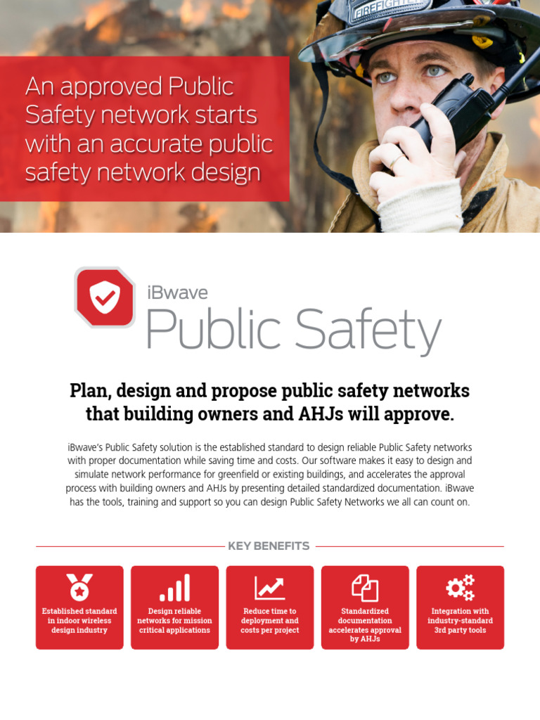 Ibwave Public Safety Datasheet PDF | PDF | Antenna (Radio) | Cable Television