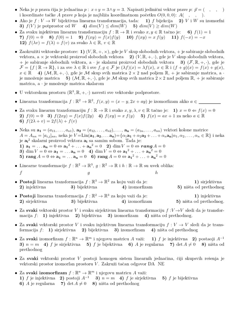 Test Vezba Kol2 | PDF