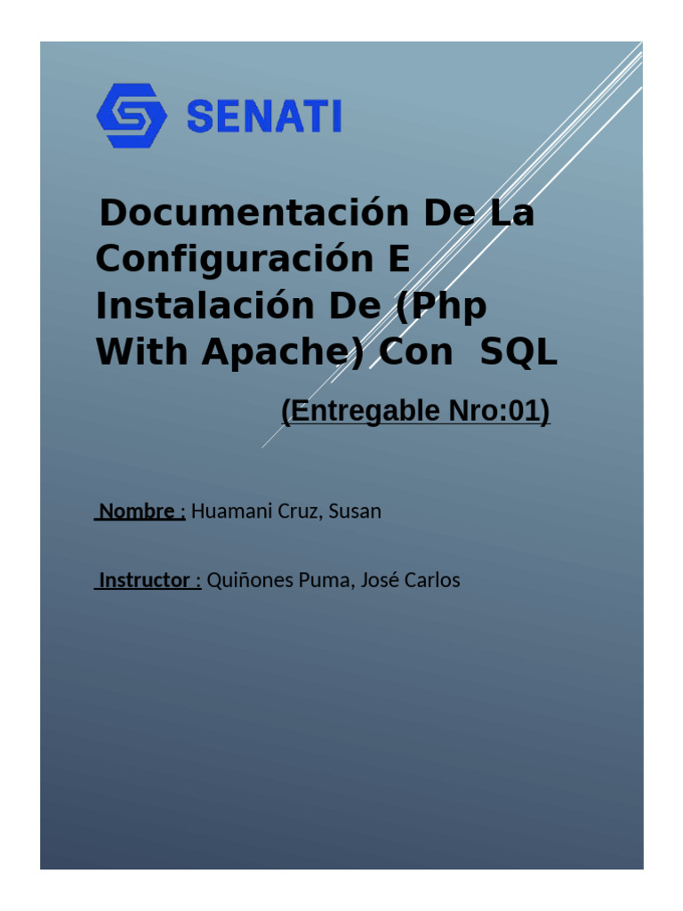 DOCUMENTACION DE LA CONFIGURACION E INSTALACION DE | PDF | Mi sql | Php