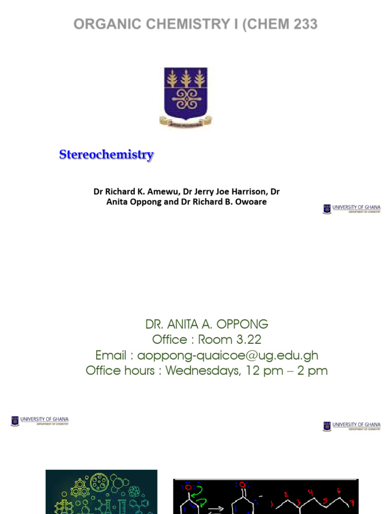 Stereochemistry 1 | PDF | Chirality (Chemistry) | Isomer