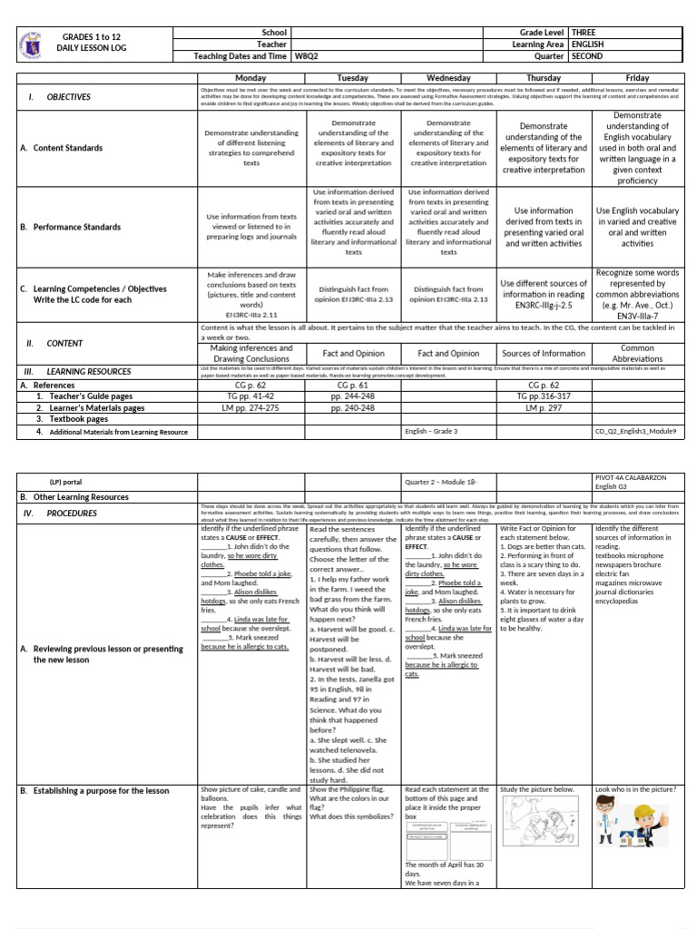 ENG W8Q2 | PDF | Learning | Information