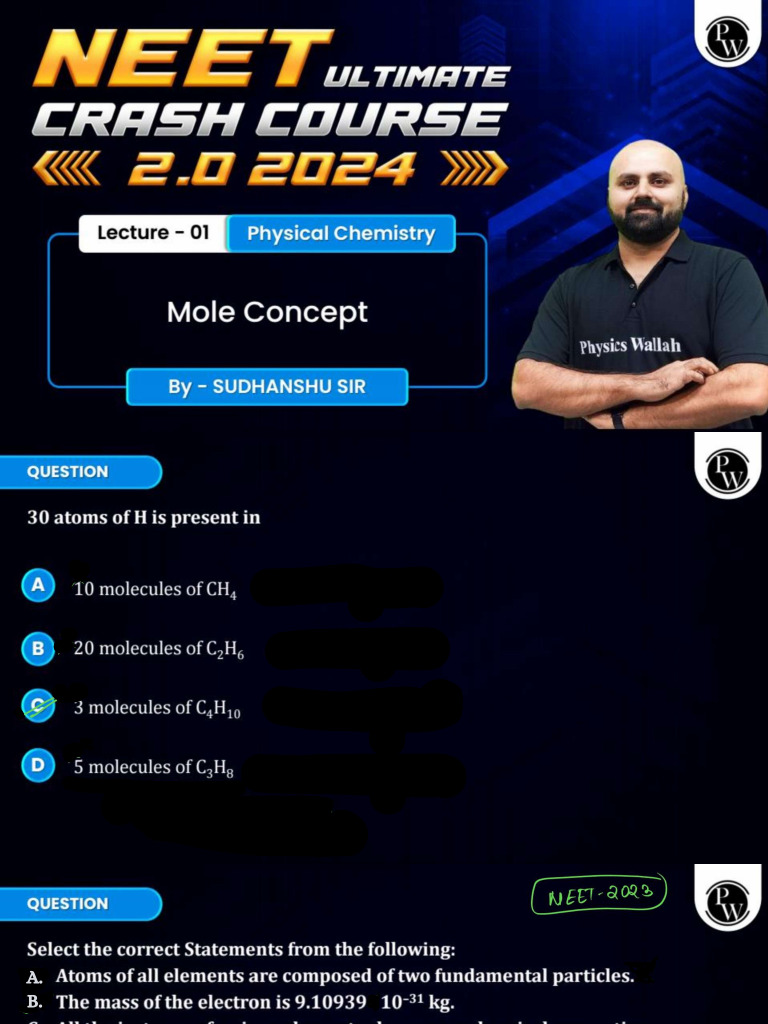 Lecture 01 Physical Chemistry | PDF