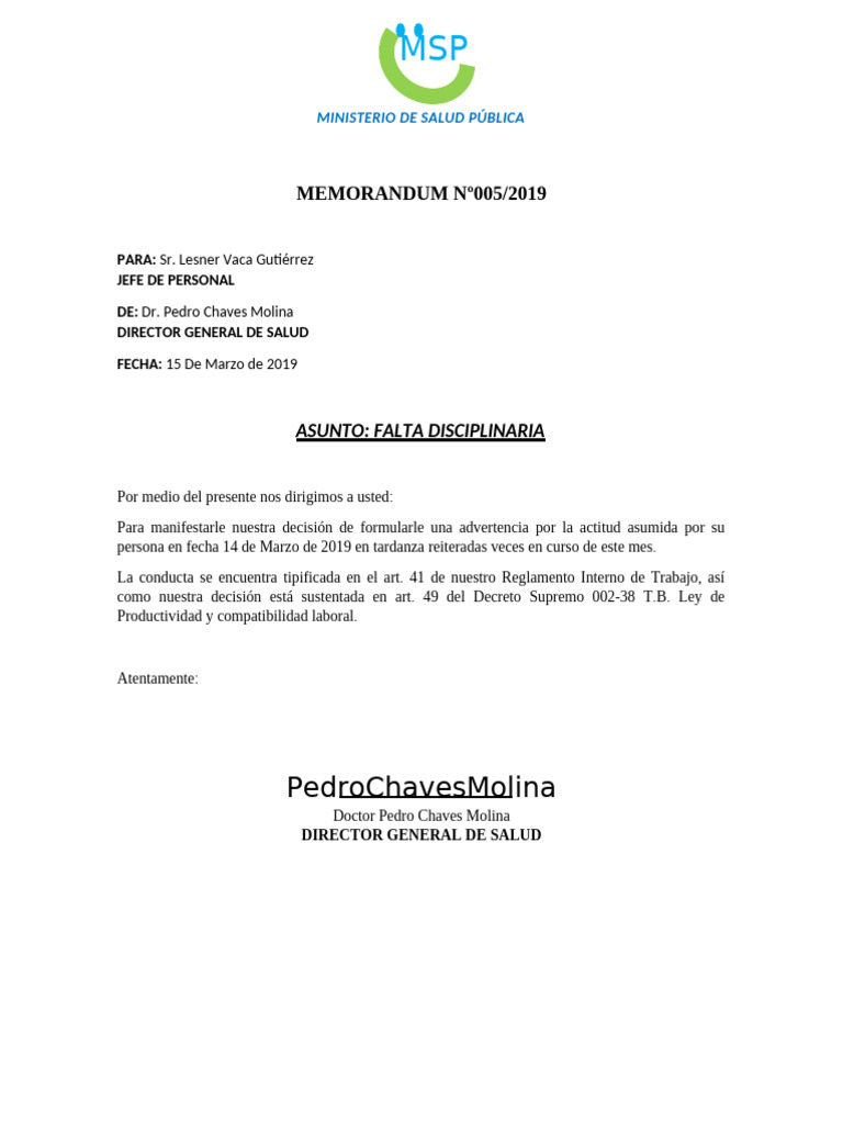 Memorandum #005 | PDF