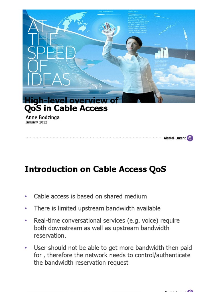 High-Level Overview of Qos in Cable Access: Anne Bodzinga | PDF | Computers