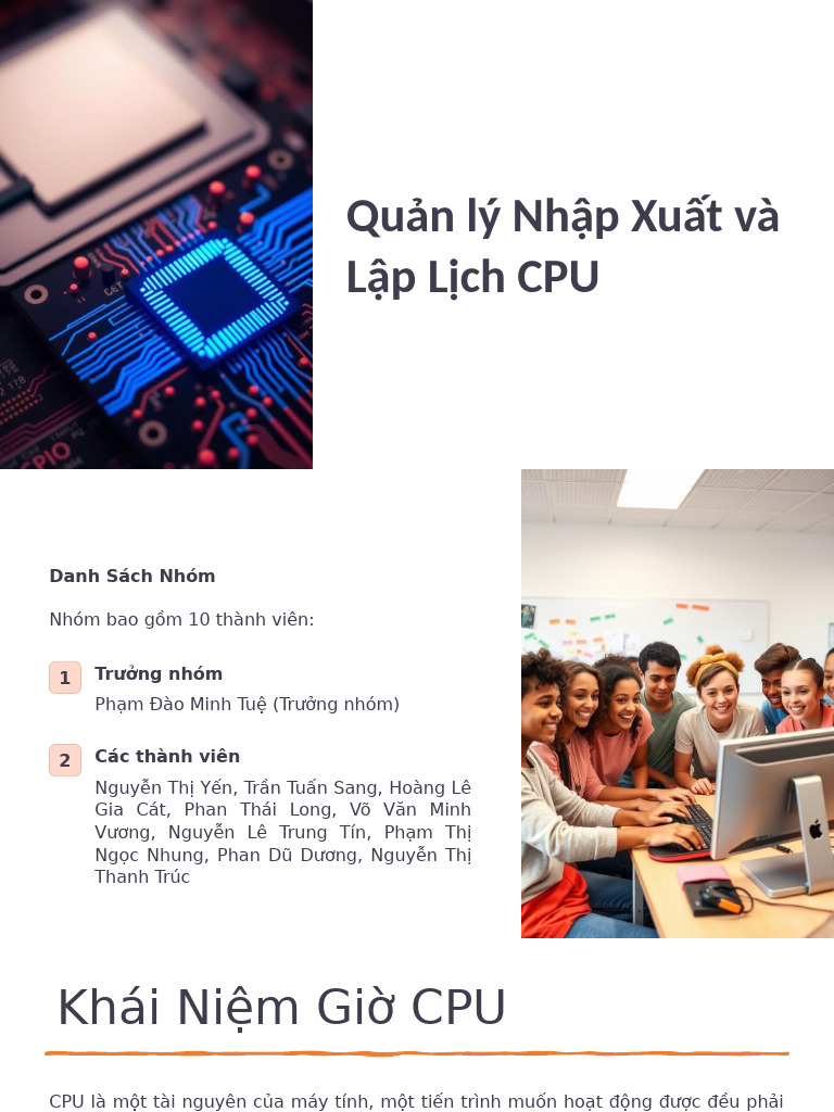 Quan Ly Nhap Xuat Va Lap Lich CPU | PDF
