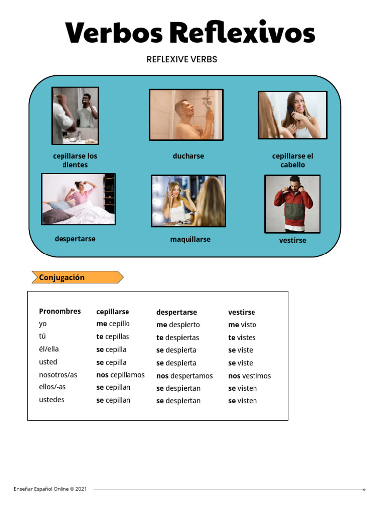 Verbos Reflexivos | PDF | Comida