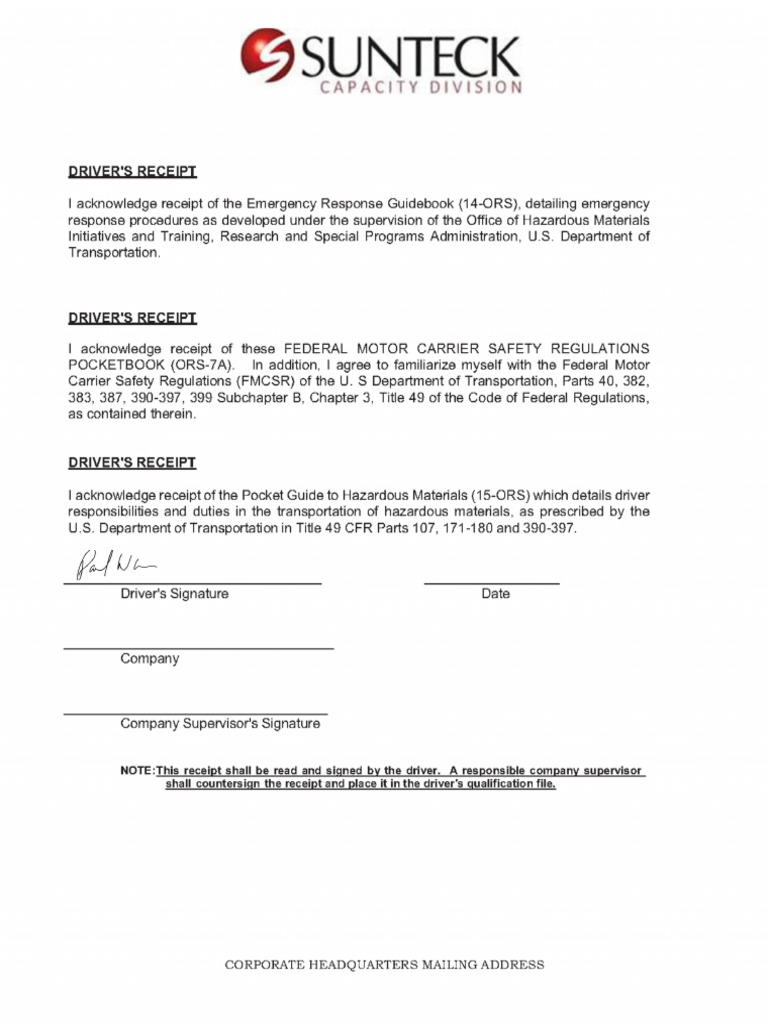 Tenstreet Forms 6 | PDF