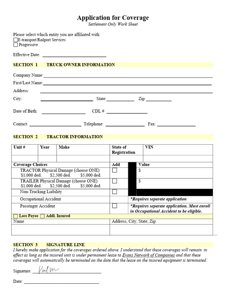 Tenstreet Forms 2 | PDF