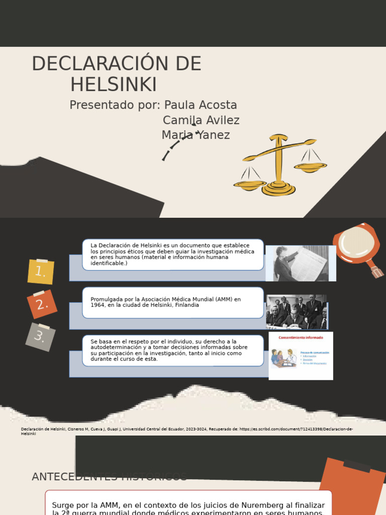 Declaracion de Helsinki | PDF | Etica social | Medicina