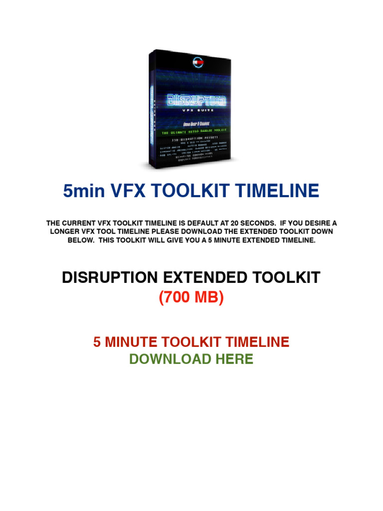 5min VFX Toolkit Timeline Download | PDF