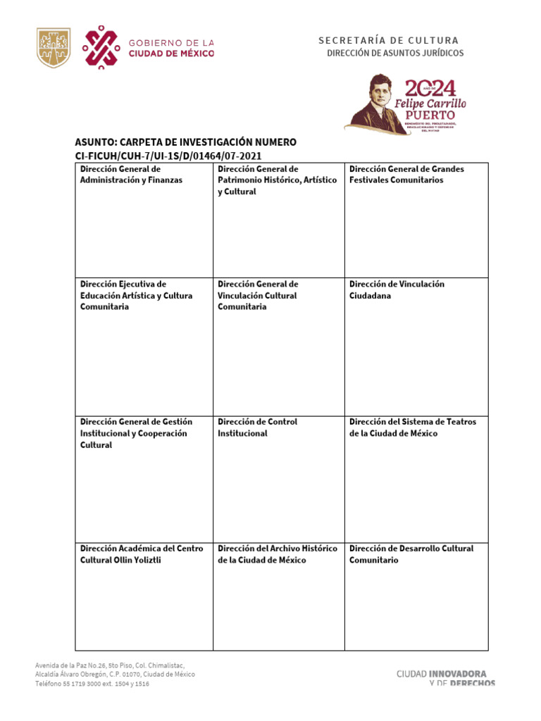Acuse Circular 001-2024 MP | PDF