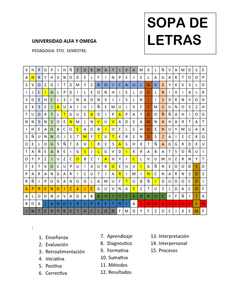 Sopa de Letras Terminada | PDF | Ajedrez | Teoría del ajedrez