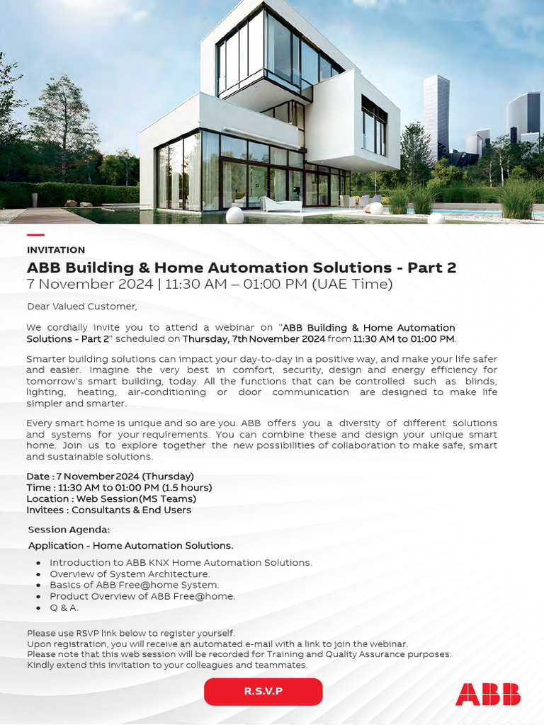 ABB Home Automation Webinar 2024 | PDF | Computers