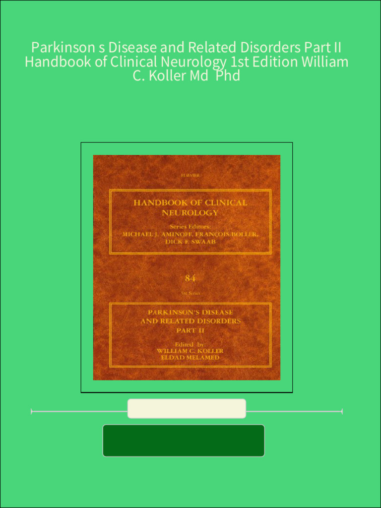 Parkinson S Disease and Related Disorders Part II Handbook of Clinical ... Parkinson S Disease and Related Disorders Part II Handbook of Clinical ...